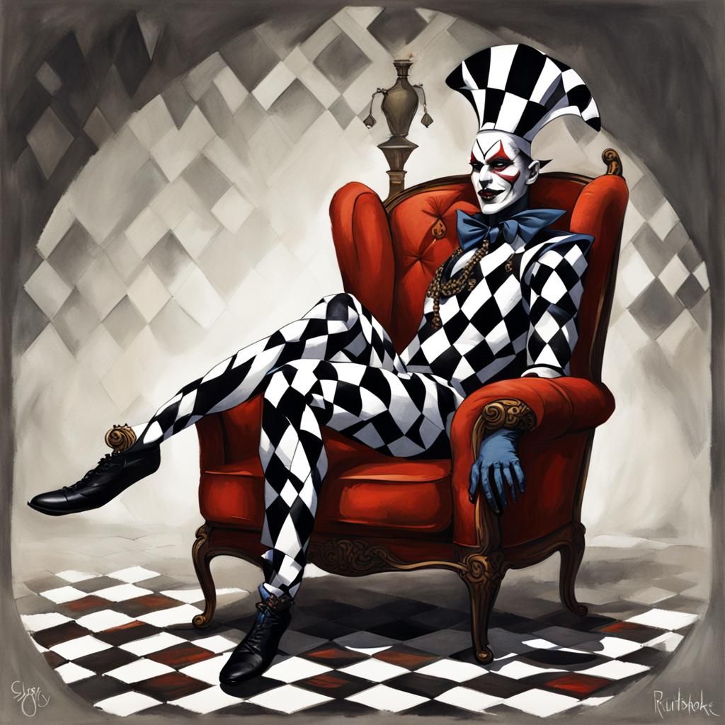 Dark Jester - AI Generated Artwork - NightCafe Creator