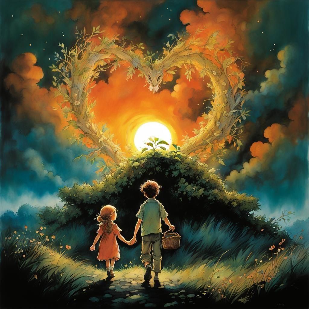 Sibling Adventure - AI Generated Artwork - NightCafe Creator