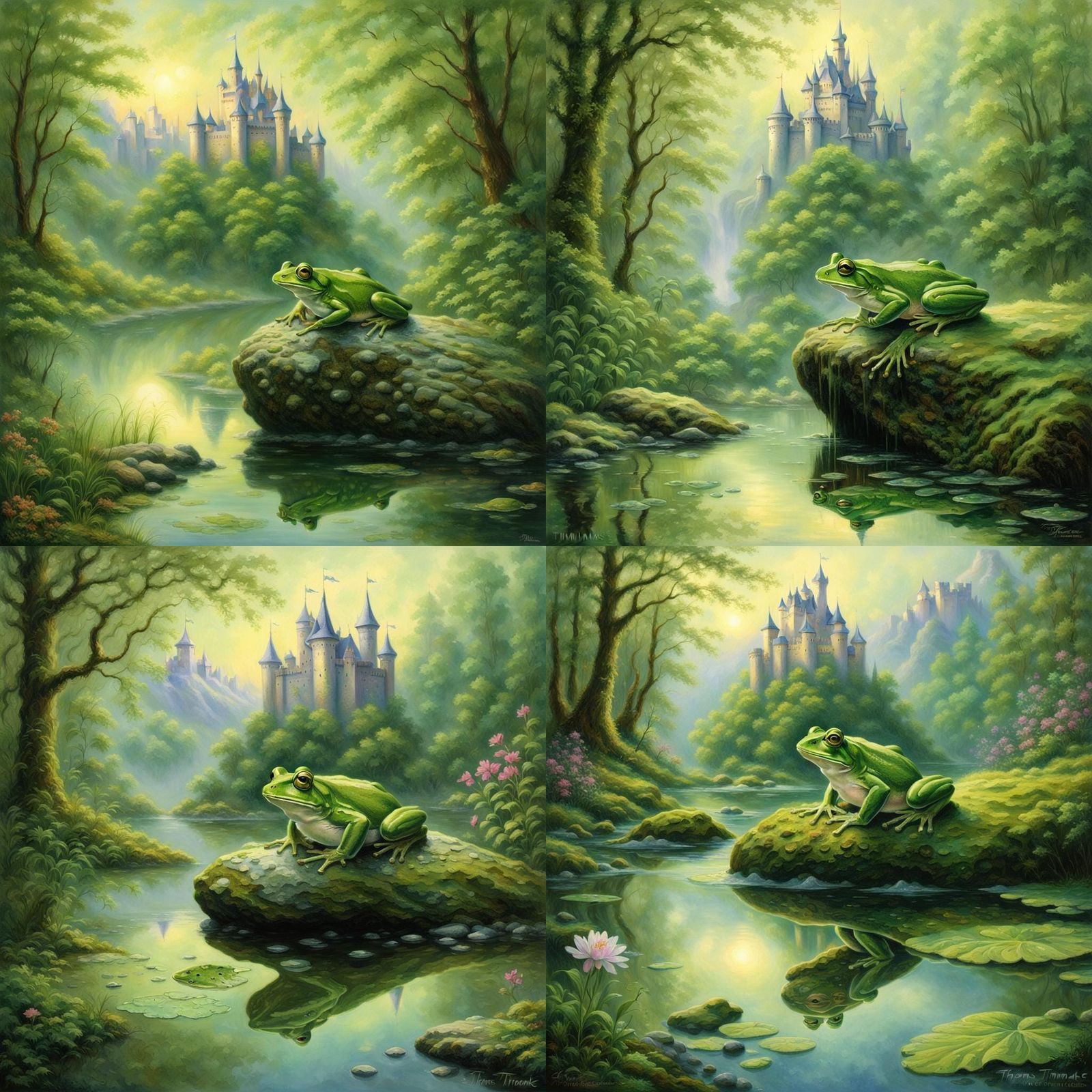 Is that a prince? - Ethereal Prince Reflected in Frog's Pudd...