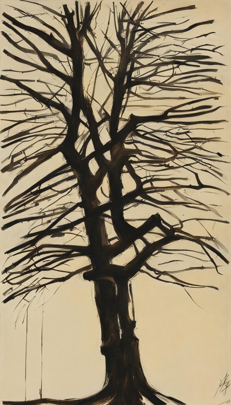 Tree by Fritz Bleyl - AI Generated Artwork - NightCafe Creator
