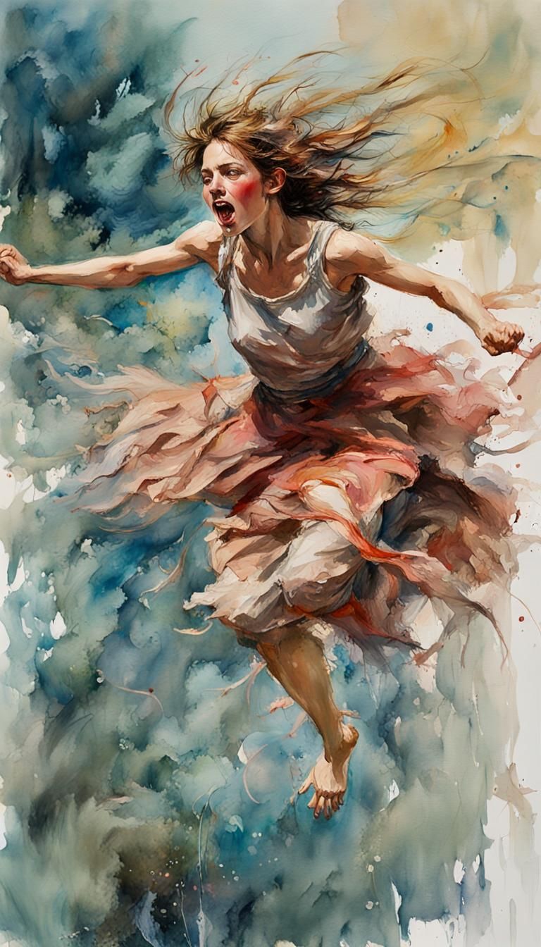 Jumping Without a Net - AI Generated Artwork - NightCafe Creator