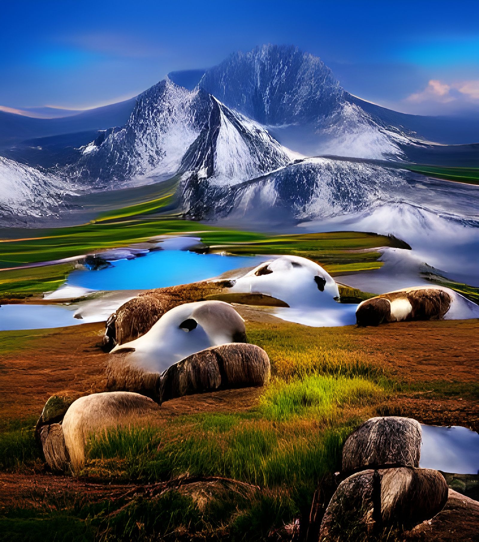 Tundra land - AI Generated Artwork - NightCafe Creator