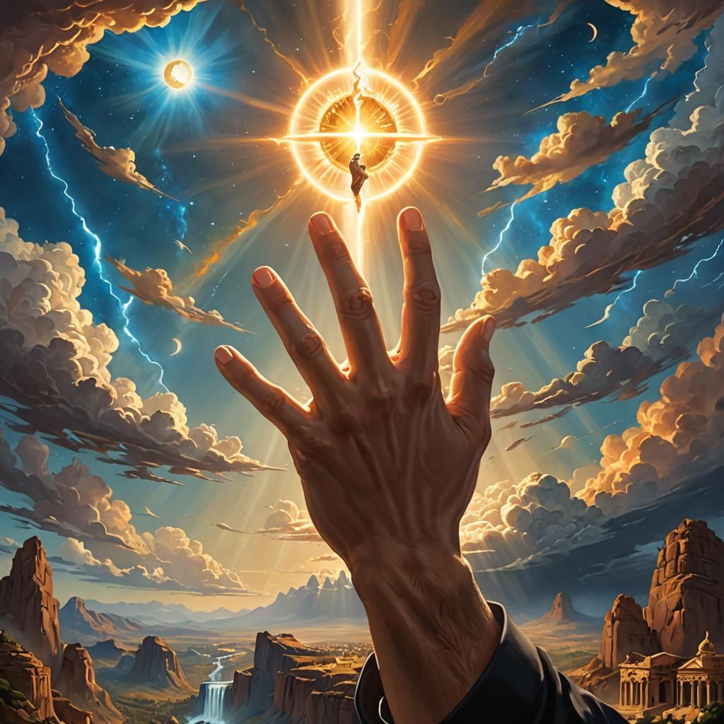 hand of god - AI Generated Artwork - NightCafe Creator