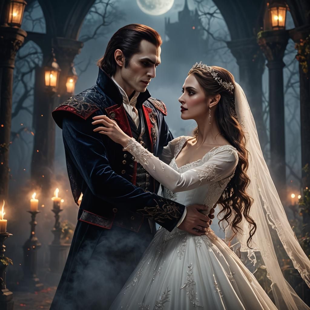 Vampire Wedding - AI Generated Artwork - NightCafe Creator