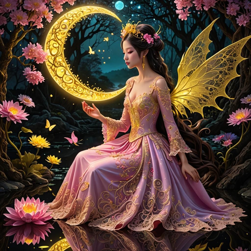 Geisha Fairy - AI Generated Artwork - NightCafe Creator