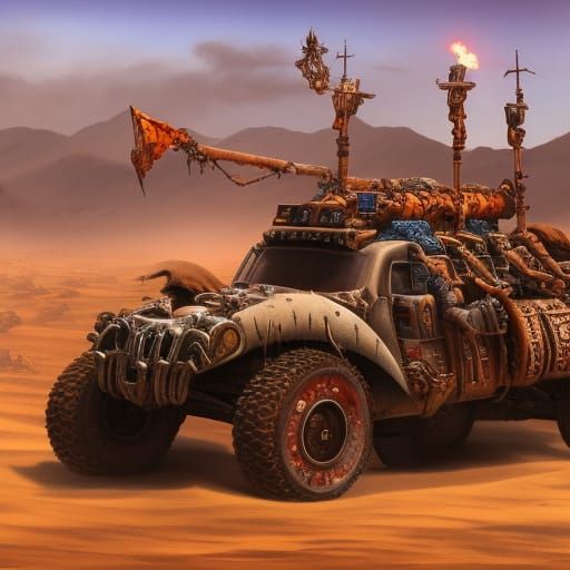 40k ork war buggy - AI Generated Artwork - NightCafe Creator