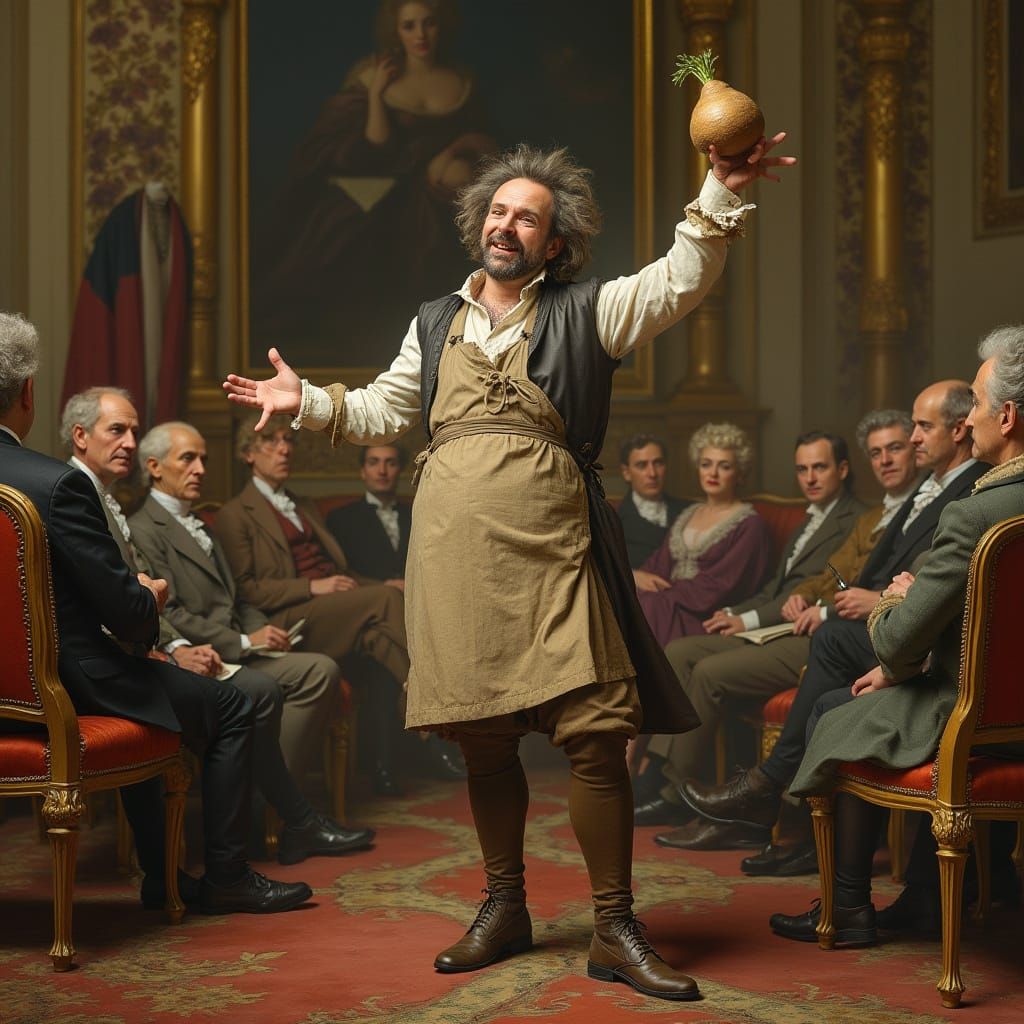 A Whimsical Philosopher Turns the Tables on French... - AI Art