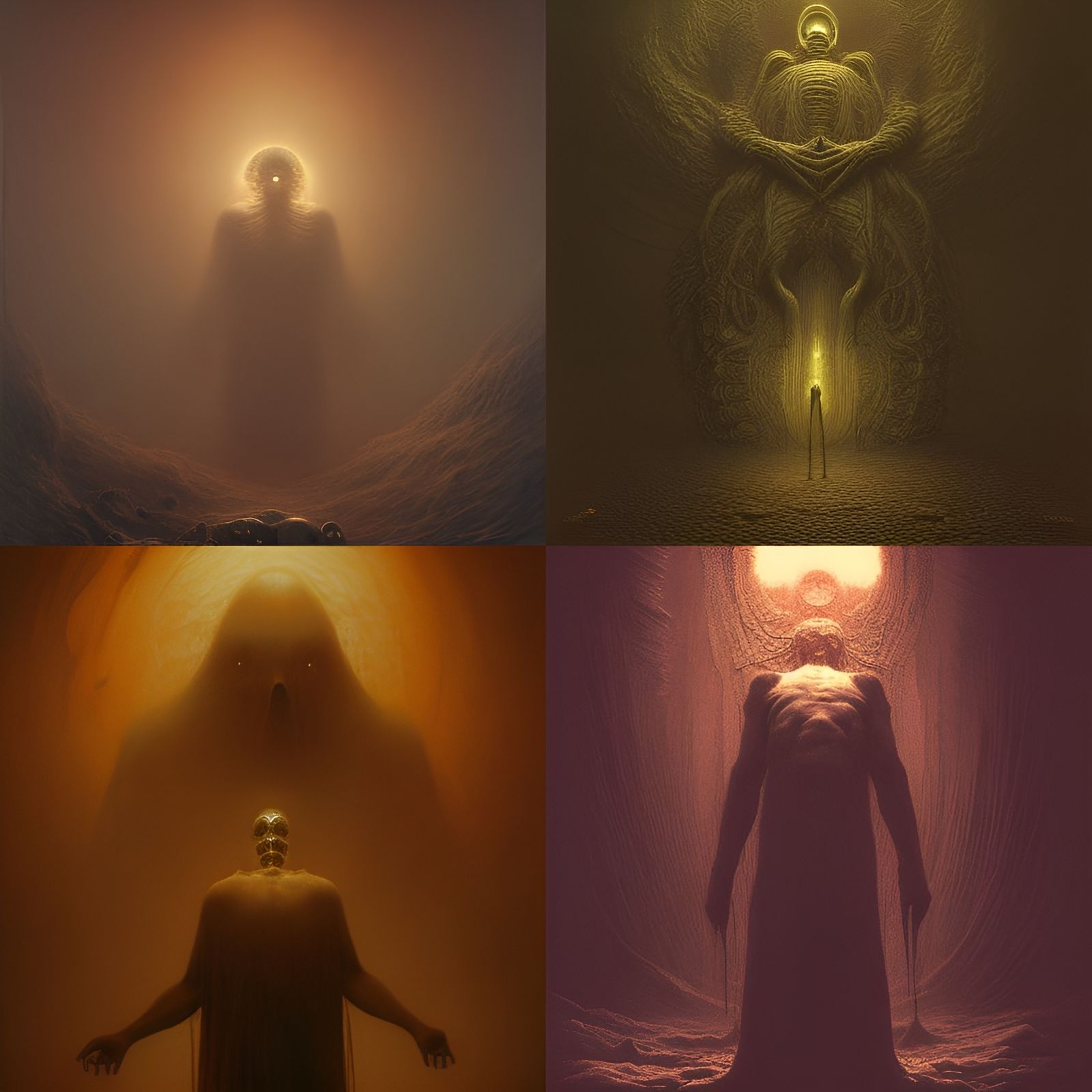 human with no face; horror by Gustave Doré Greg Rutkowski and Zdzisław ...