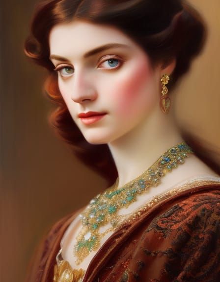 Victorian Beauty 112 - AI Generated Artwork - NightCafe Creator