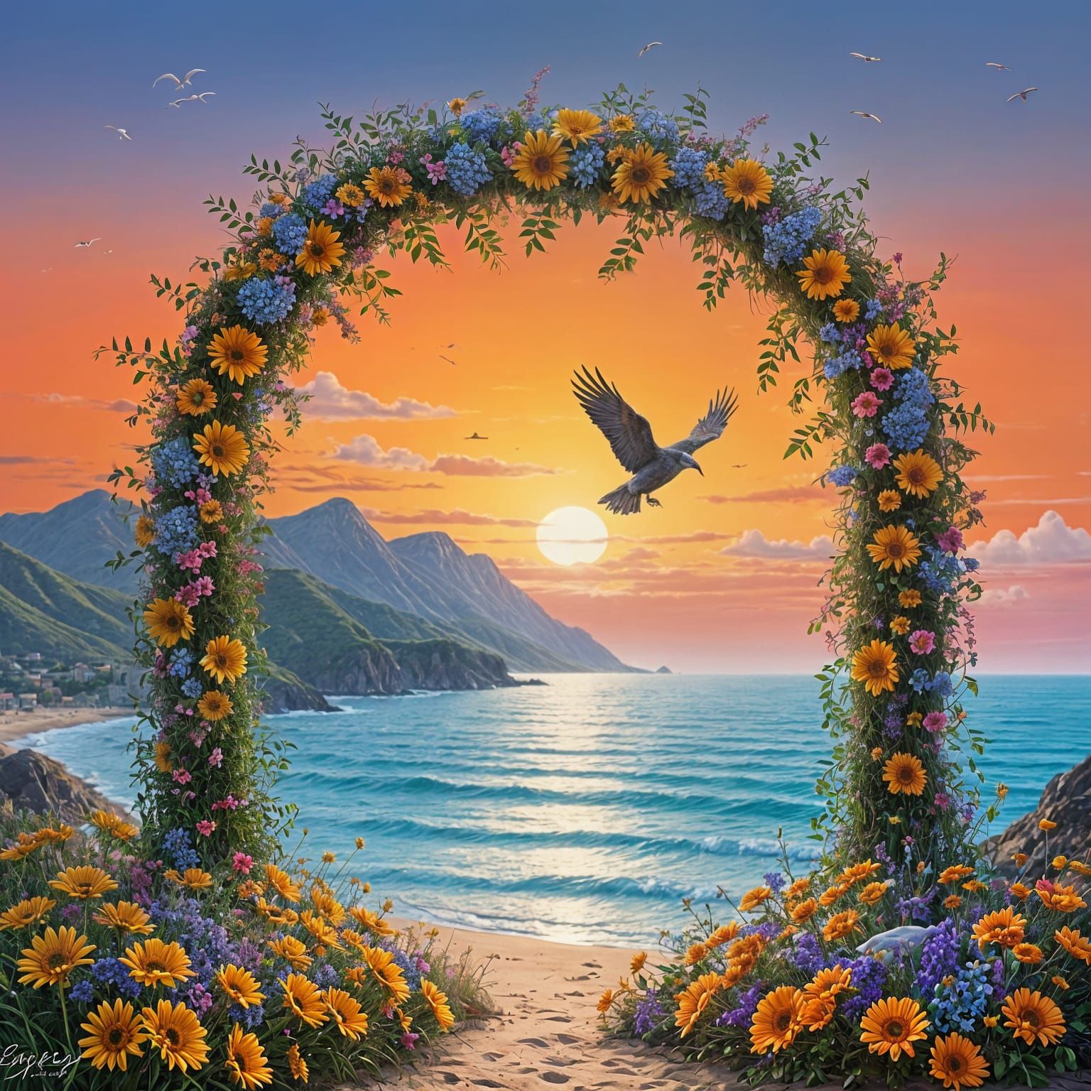 The parting soul of my wife as she passes from cancer represented in a ...