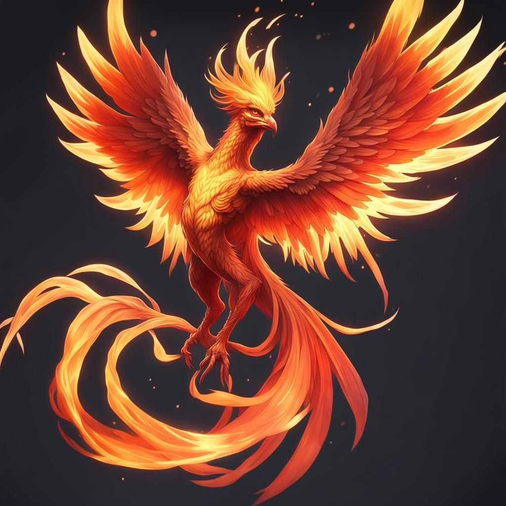 Phoenix The Legendary Fire Bird - AI Generated Artwork - NightCafe Creator