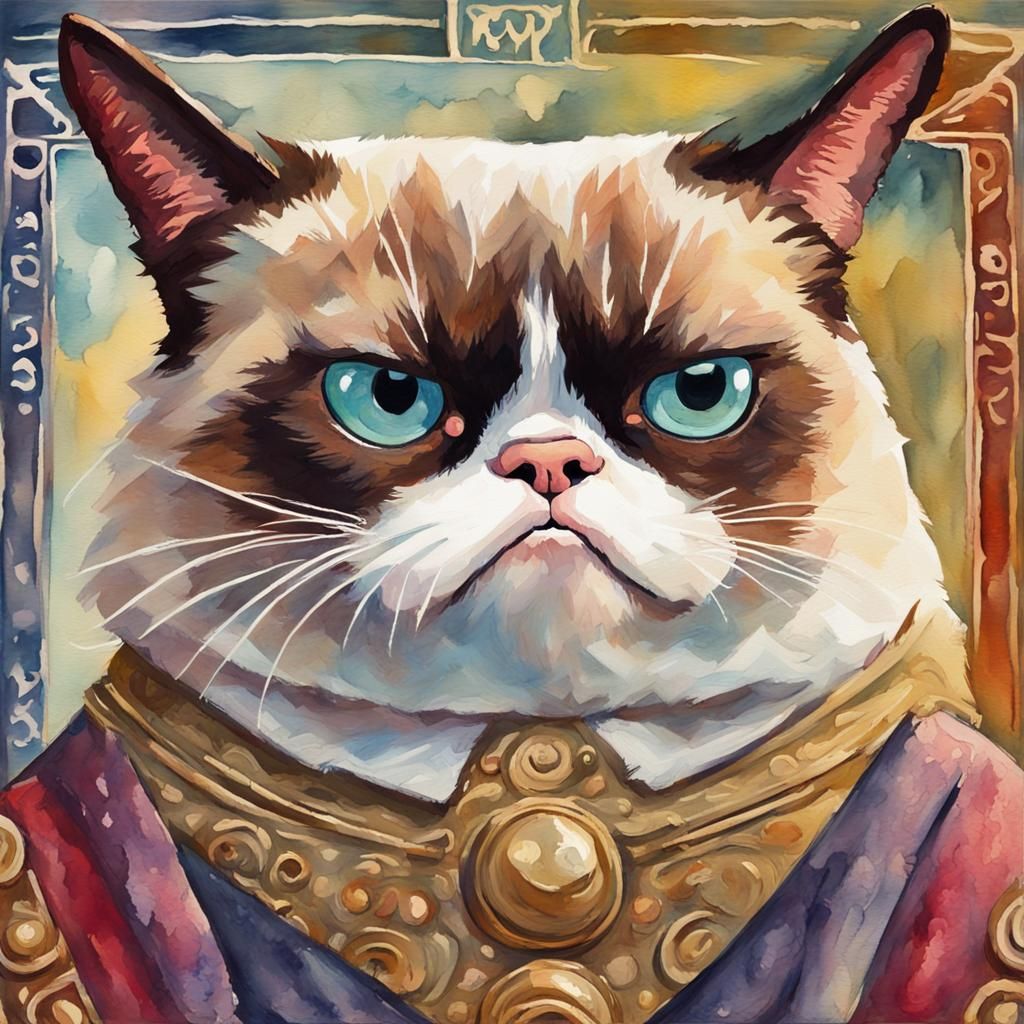 grumpy yet dignified - AI Generated Artwork - NightCafe Creator