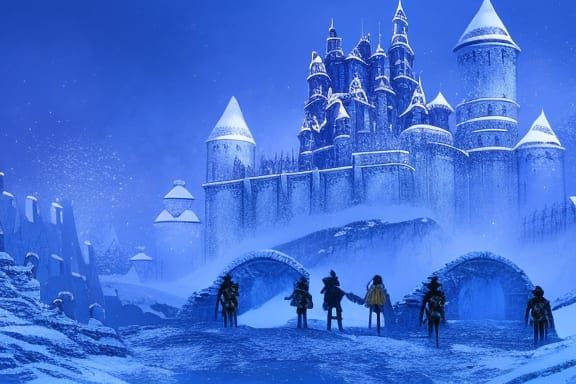 Ice Fort - AI Generated Artwork - NightCafe Creator