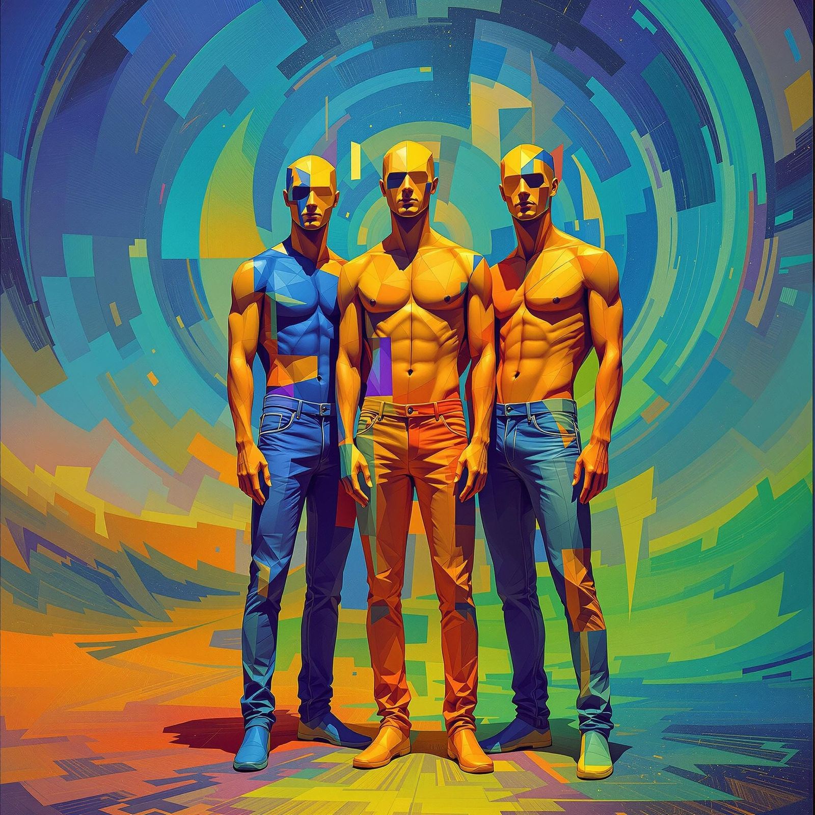 Wind Shadows Clock Pablo Picasso Tim Burton split-complementary colors ...