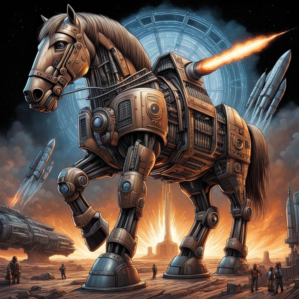 Trojan Horse - AI Generated Artwork - NightCafe Creator