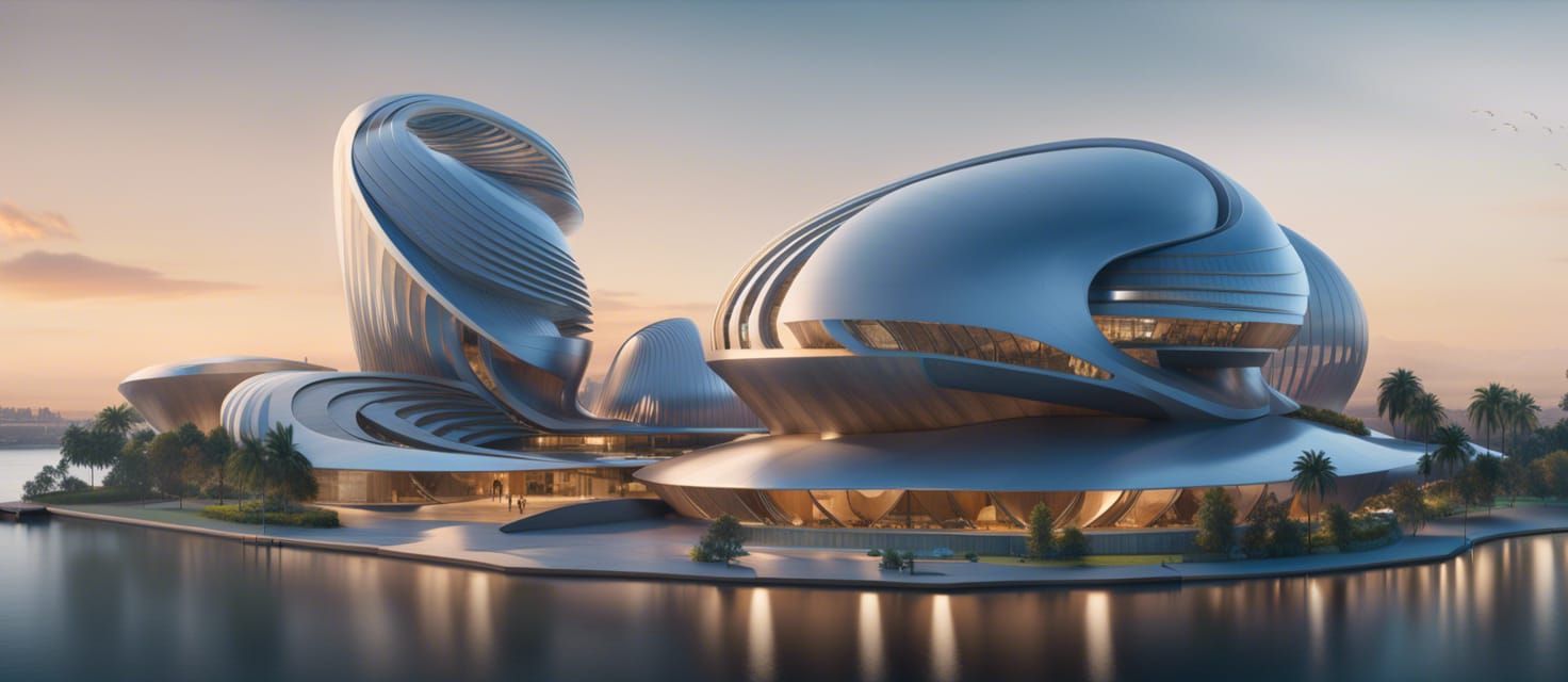 Elliptical Form Play - AI Generated Artwork - NightCafe Creator