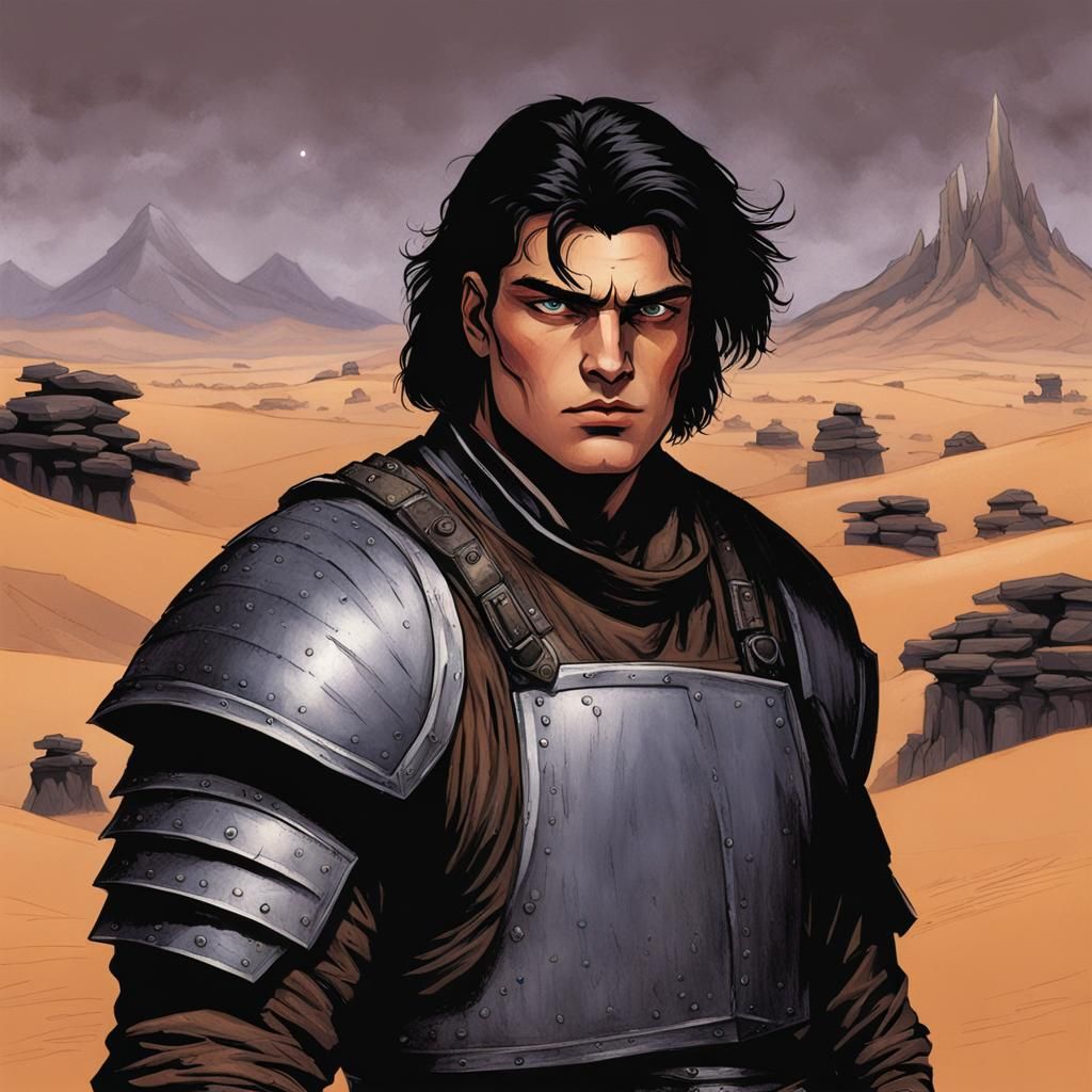 Sixteen-year-old Feyd Rautha from the book Dune. The younger nephew and ...