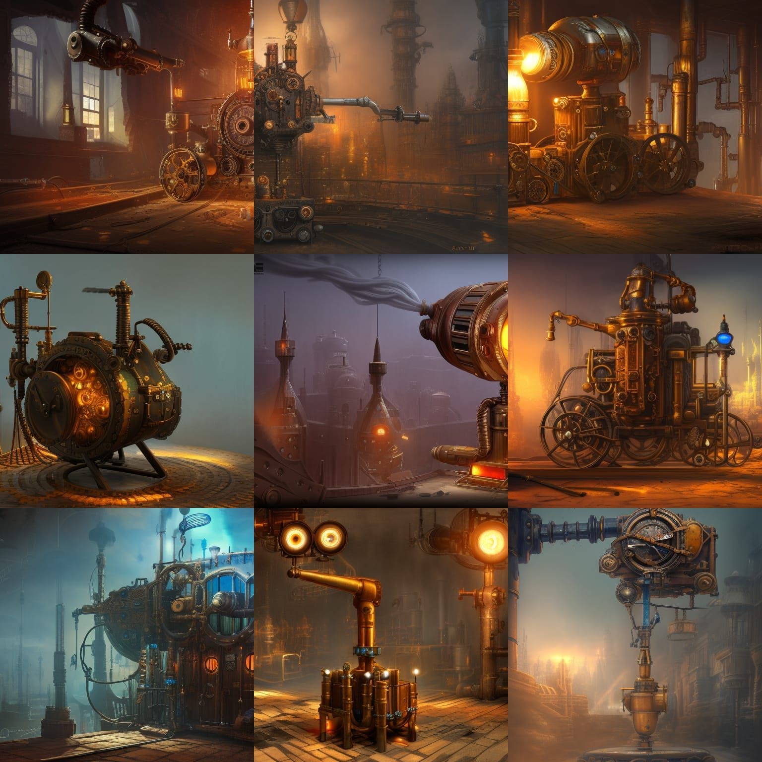 Steampunk drill wheeled - AI Generated Artwork - NightCafe Creator