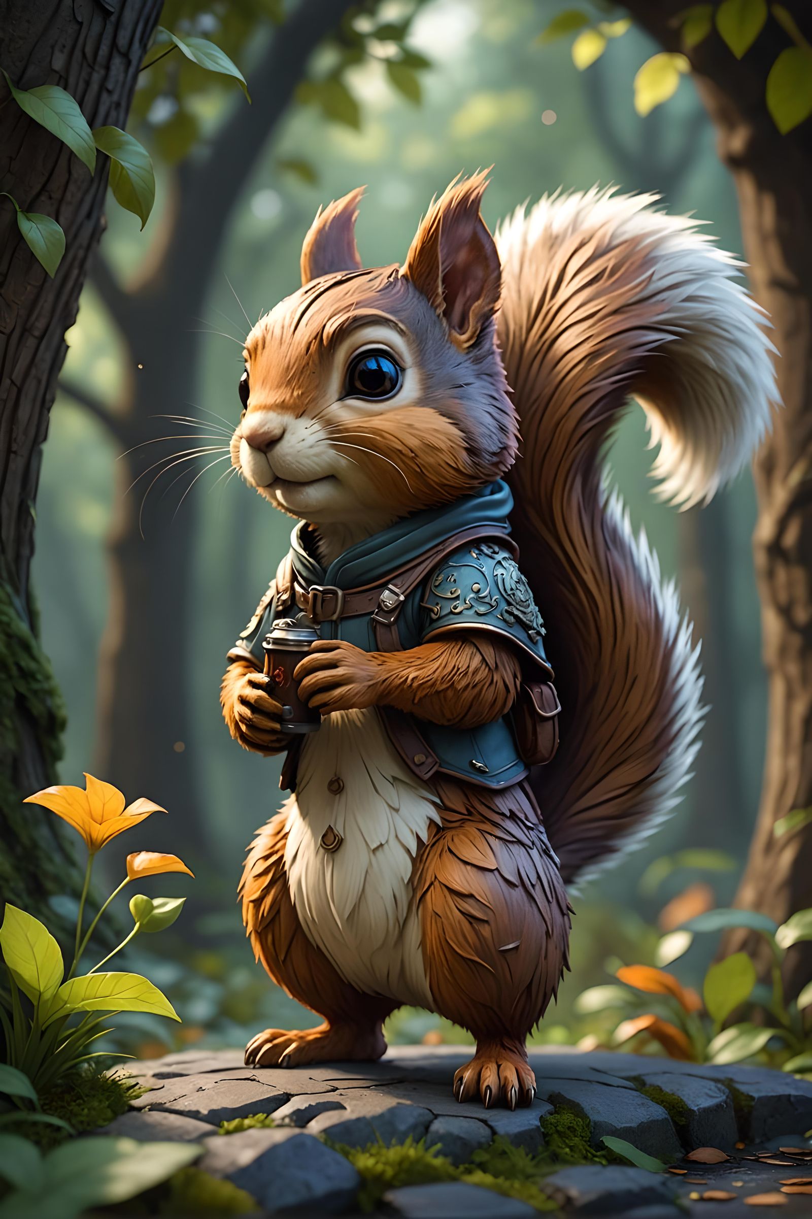 A Chibi Squirrel - AI Generated Artwork - NightCafe Creator