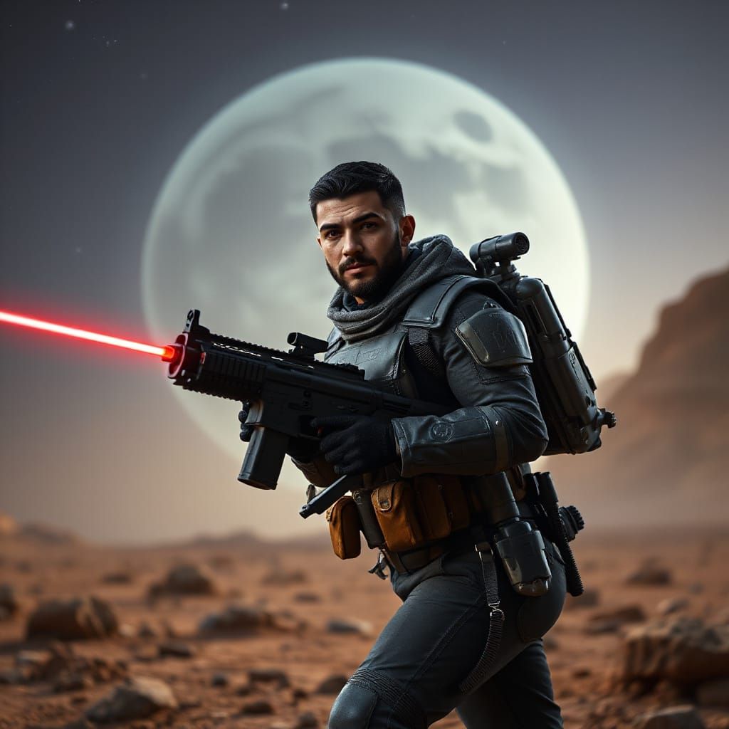 Phil on Alpha I - Handsome Astro-Soldier on Alien Planet in ...