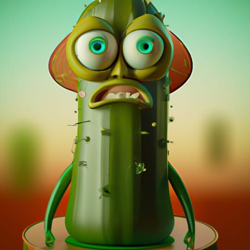 the man made out of a pickle - AI Generated Artwork - NightCafe Creator