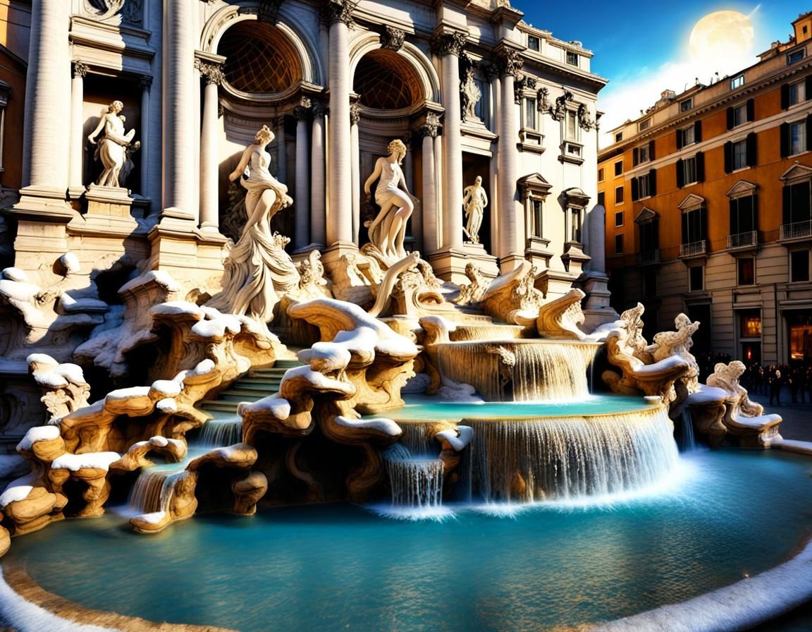 Beautiful Fountain - AI Generated Artwork - NightCafe Creator