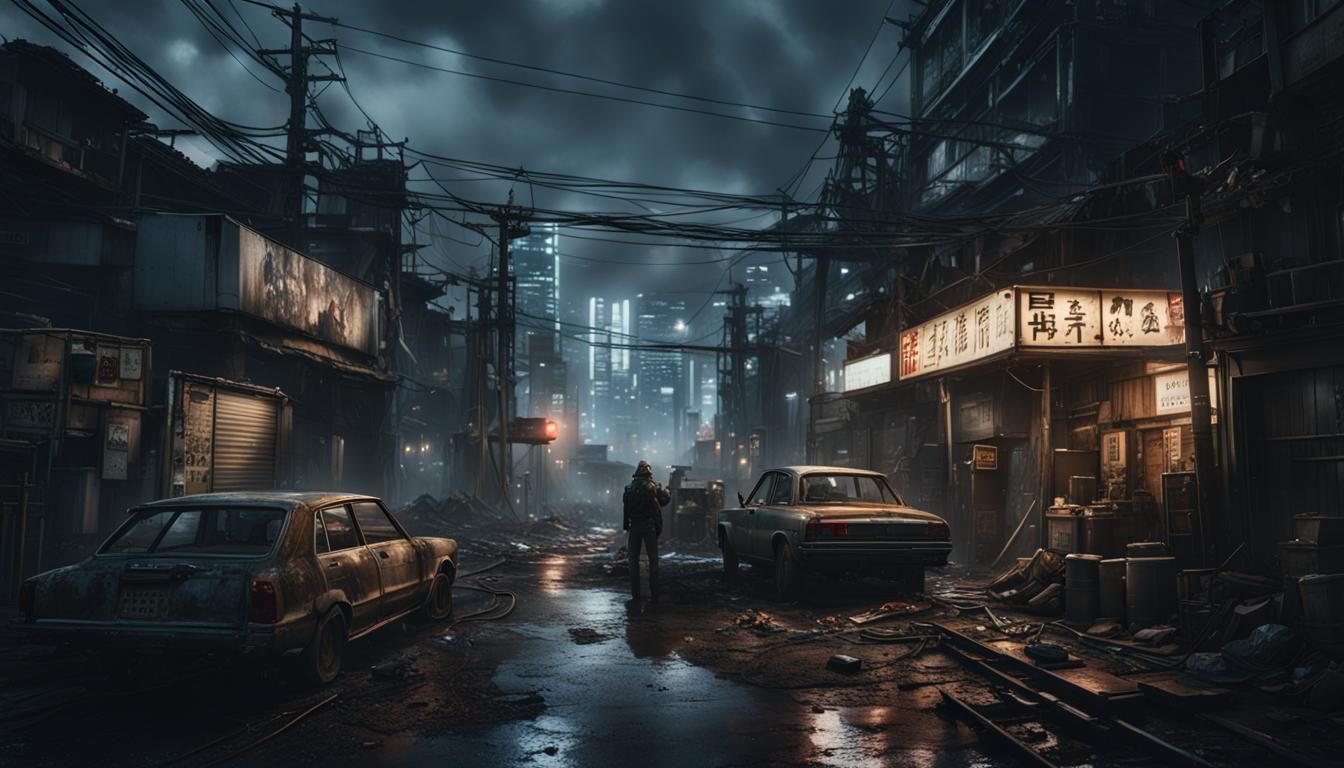 Post-Apocalyptic Tokyo - AI Generated Artwork - NightCafe Creator