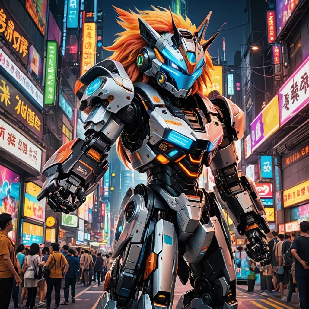 (two protogens with cyber googles dancing together,many machine parts:1 ...