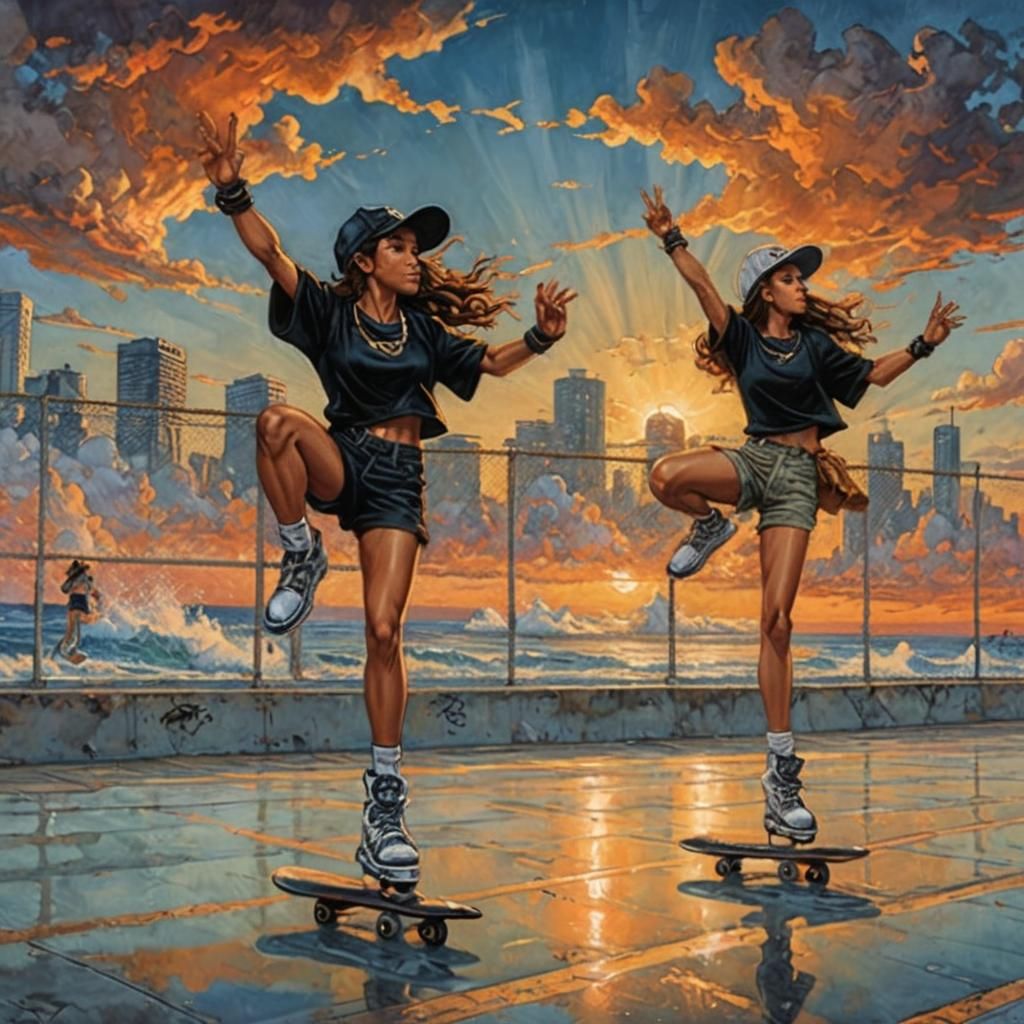 Synchro Skating, 3 - AI Generated Artwork - NightCafe Creator