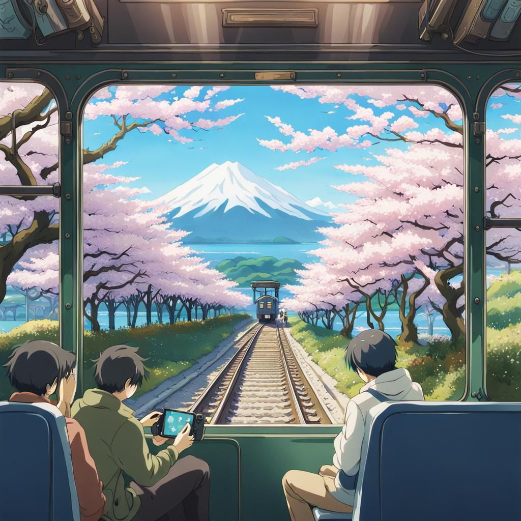 Tourist Train 2b - AI Generated Artwork - NightCafe Creator