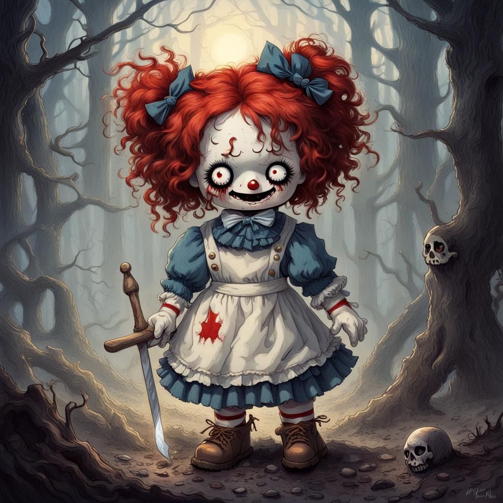 Raggedy Ann's Revenge - AI Generated Artwork - NightCafe Creator