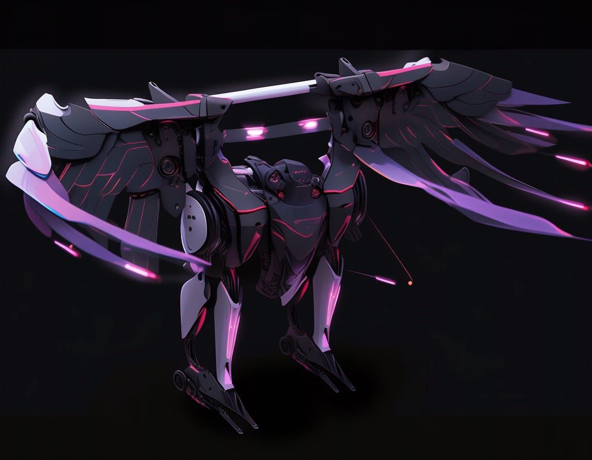 Armored Mechanical wing from a robot - AI Generated Artwork - NightCafe ...