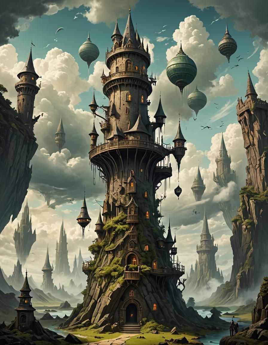 Wizards Tower - AI Generated Artwork - NightCafe Creator