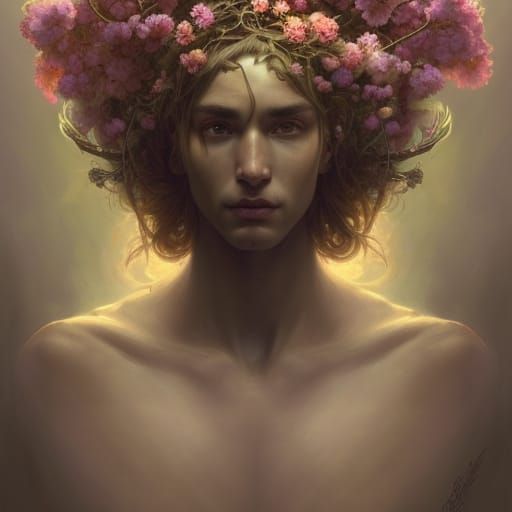 Dryad and Roses - AI Generated Artwork - NightCafe Creator