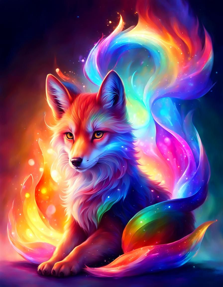 Guardian Fox Angel of AI Art, by AI - AI Generated Artwork - NightCafe ...