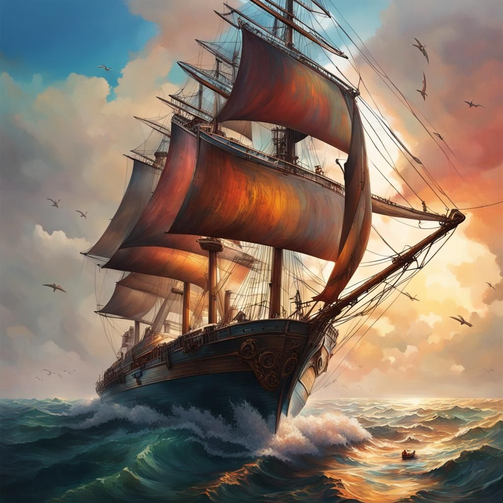 A ship - AI Generated Artwork - NightCafe Creator