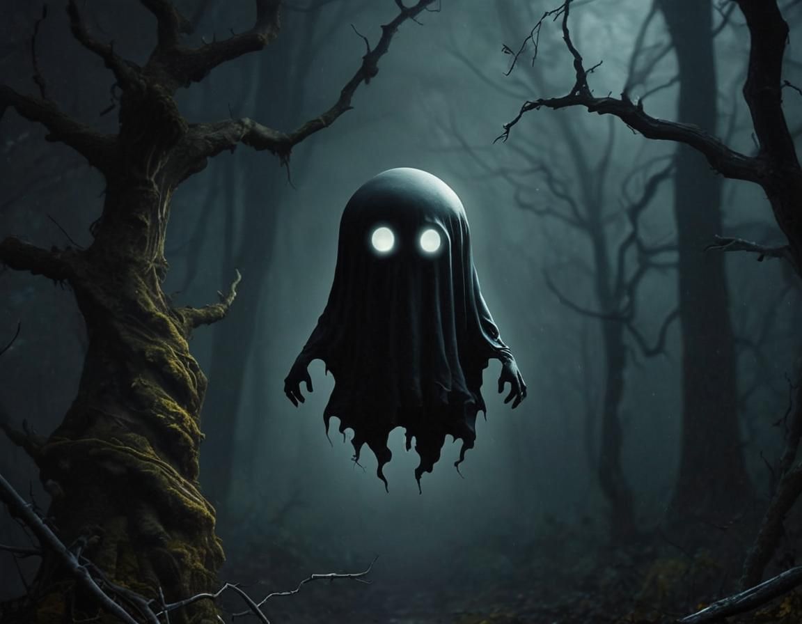 Little Black Ghost - AI Generated Artwork - NightCafe Creator