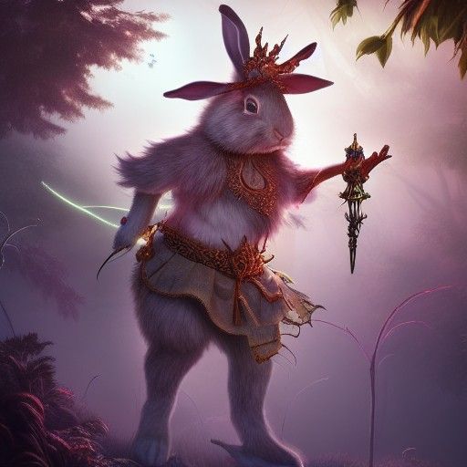 Rabbit king - AI Generated Artwork - NightCafe Creator