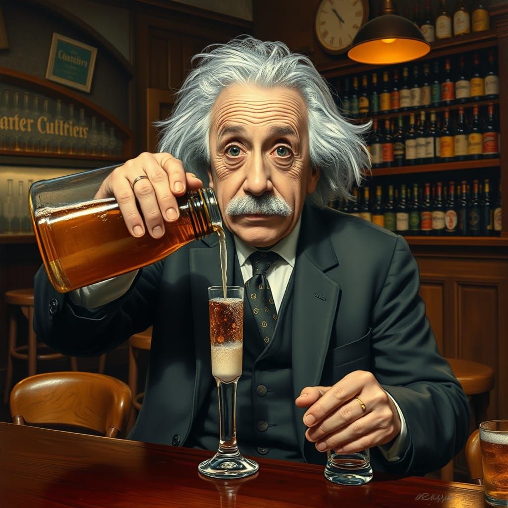 Perfect rendition of Albert Einstein, the famous physicist and Nobel ...