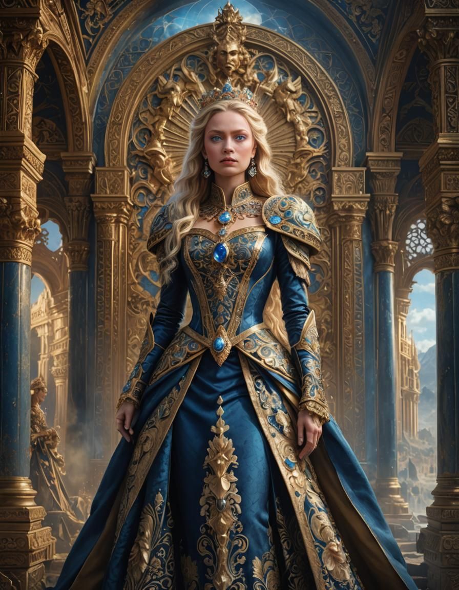 fantasy queen portrait 3 - AI Generated Artwork - NightCafe Creator