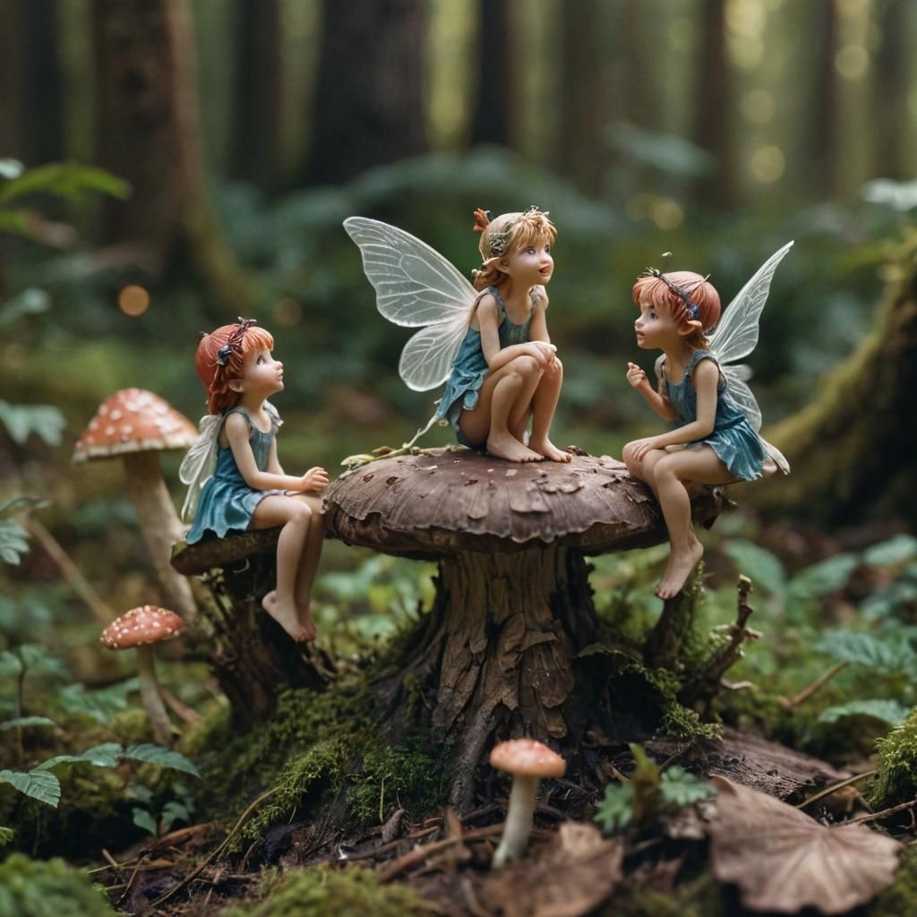 Forest fairies - AI Generated Artwork - NightCafe Creator