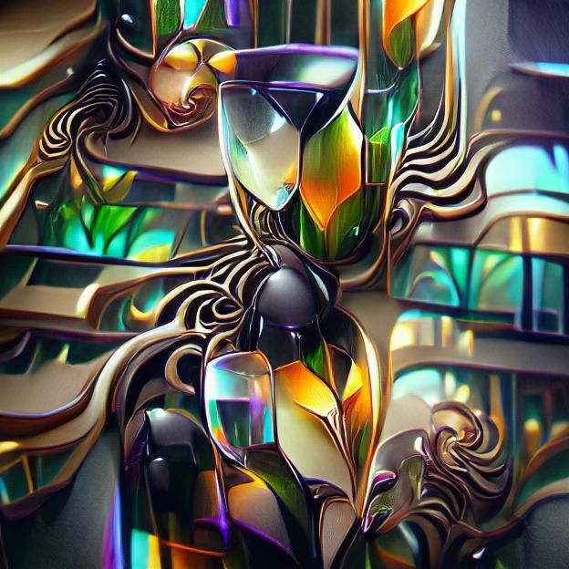 Fractal Fusion Experiment 041 - AI Generated Artwork - NightCafe Creator