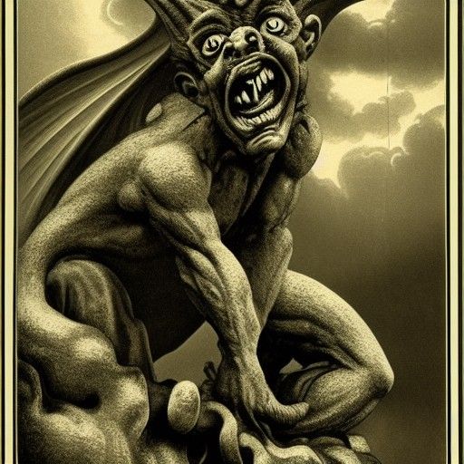 Gargoyle - AI Generated Artwork - NightCafe Creator