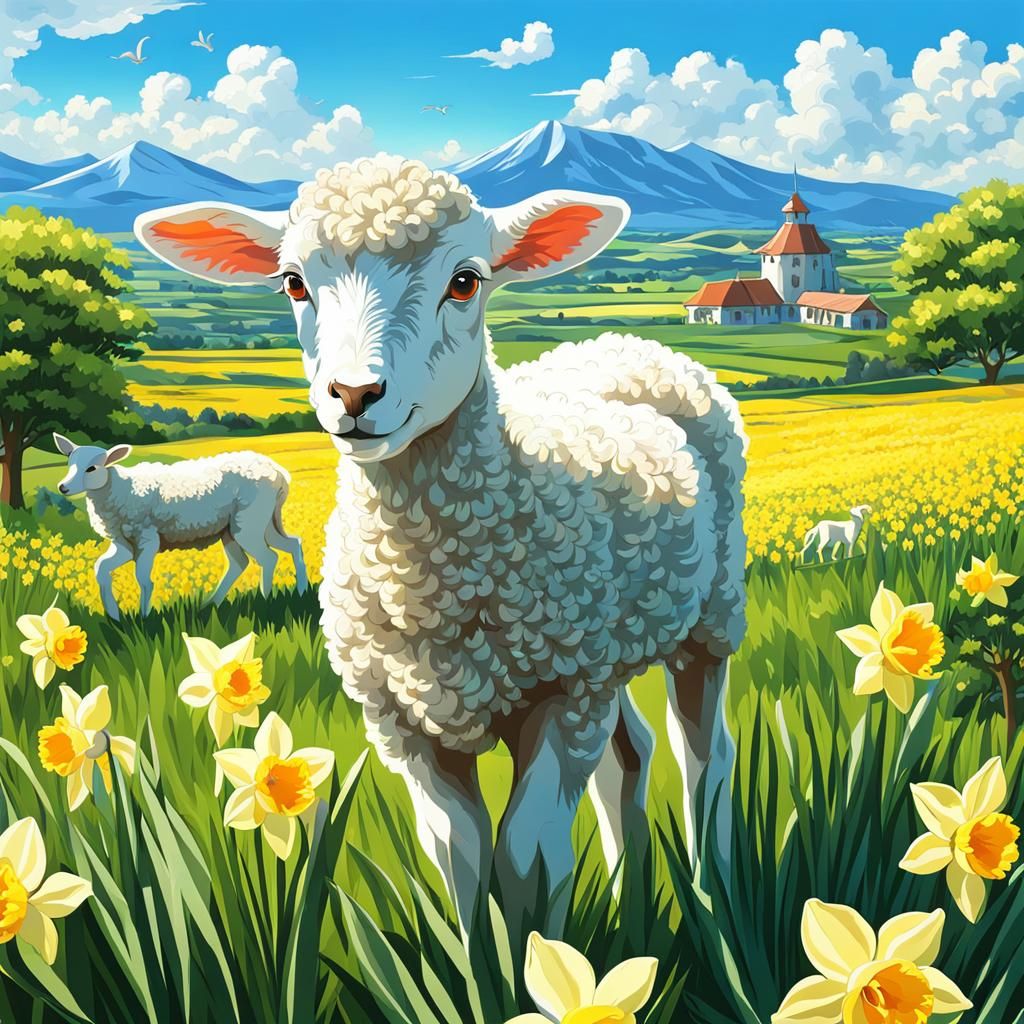 The Lamb - AI Generated Artwork - NightCafe Creator