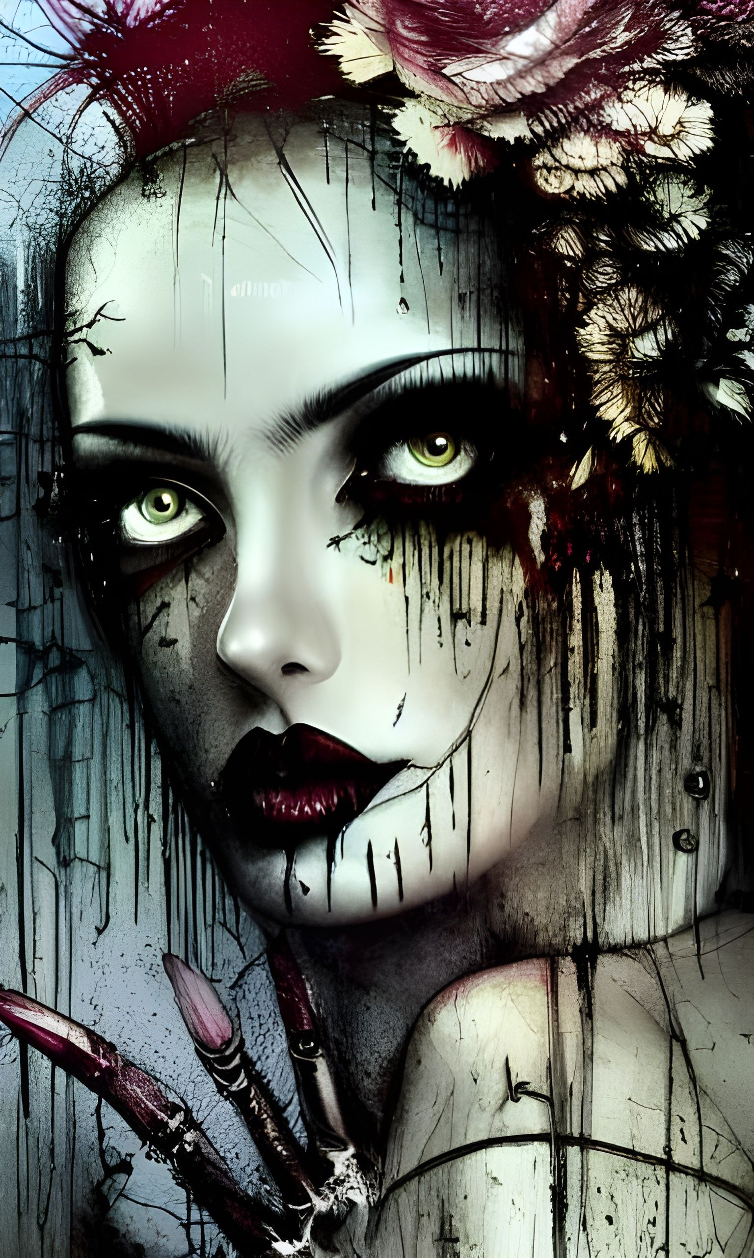 Lady of the Macabre - AI Generated Artwork - NightCafe Creator