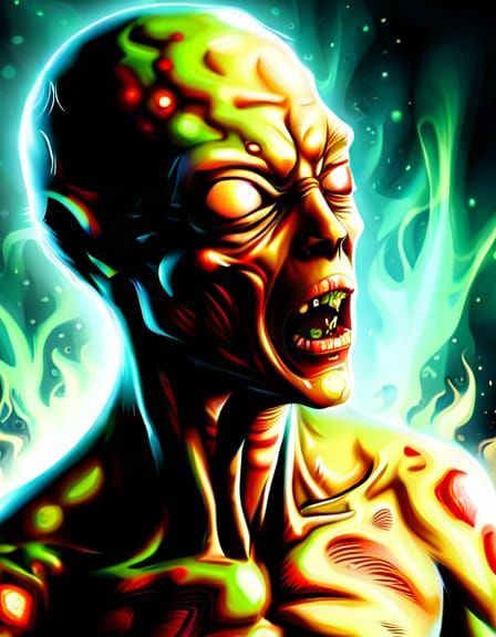alien zombie - AI Generated Artwork - NightCafe Creator