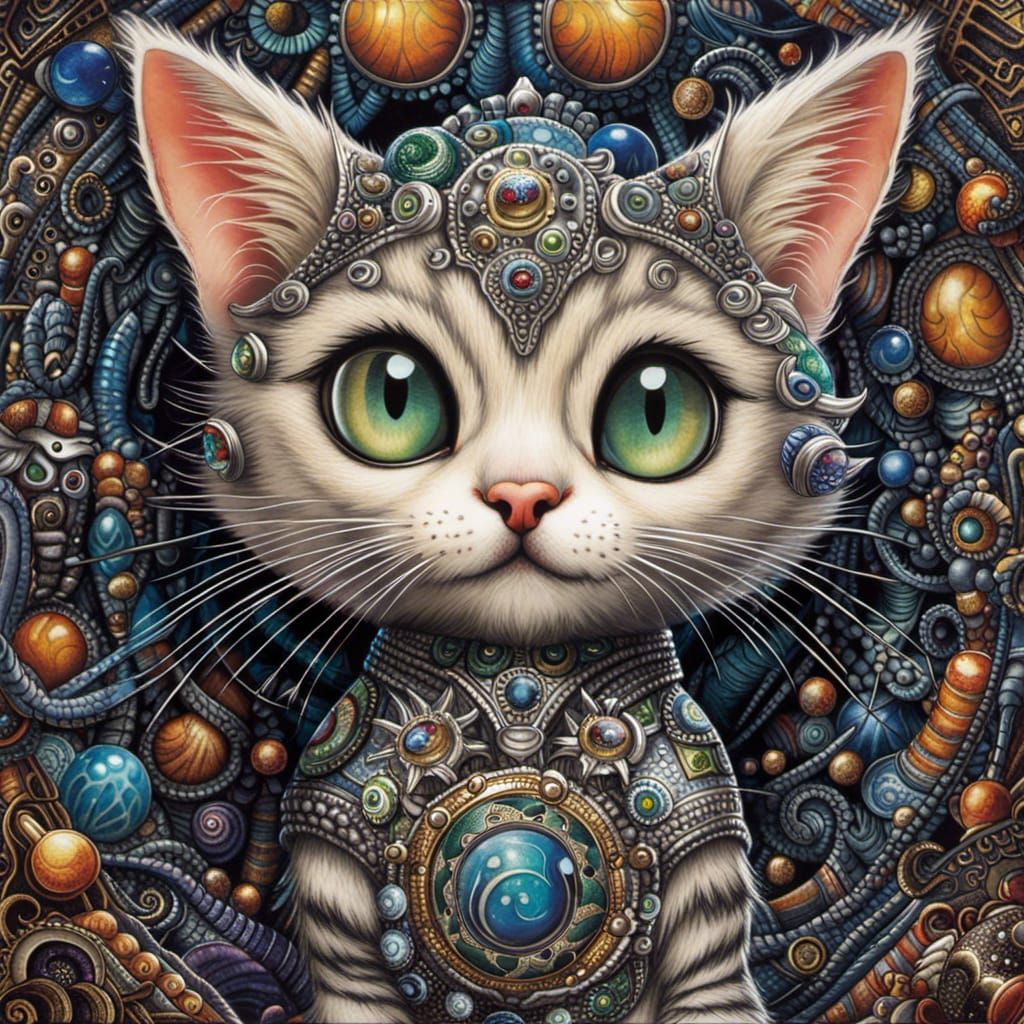 Alien Kitten - AI Generated Artwork - NightCafe Creator