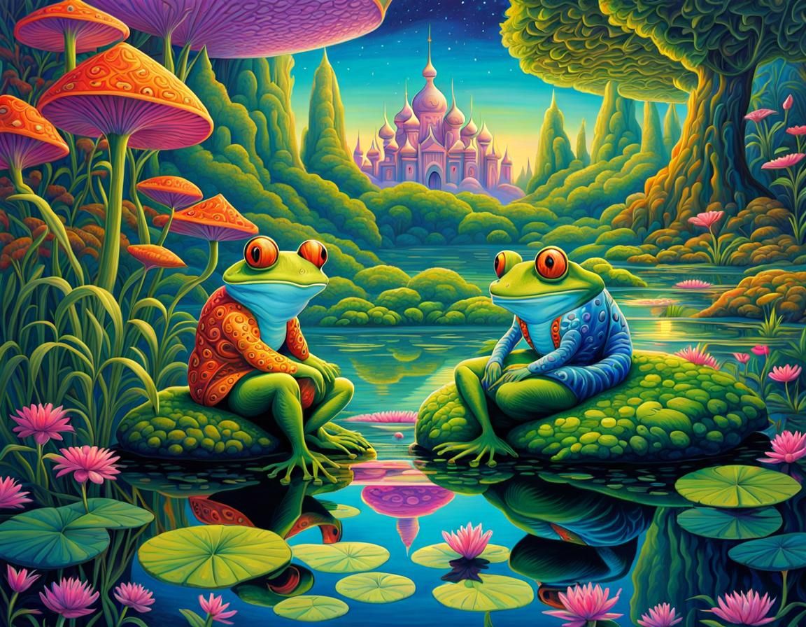 fantasy frogs - AI Generated Artwork - NightCafe Creator