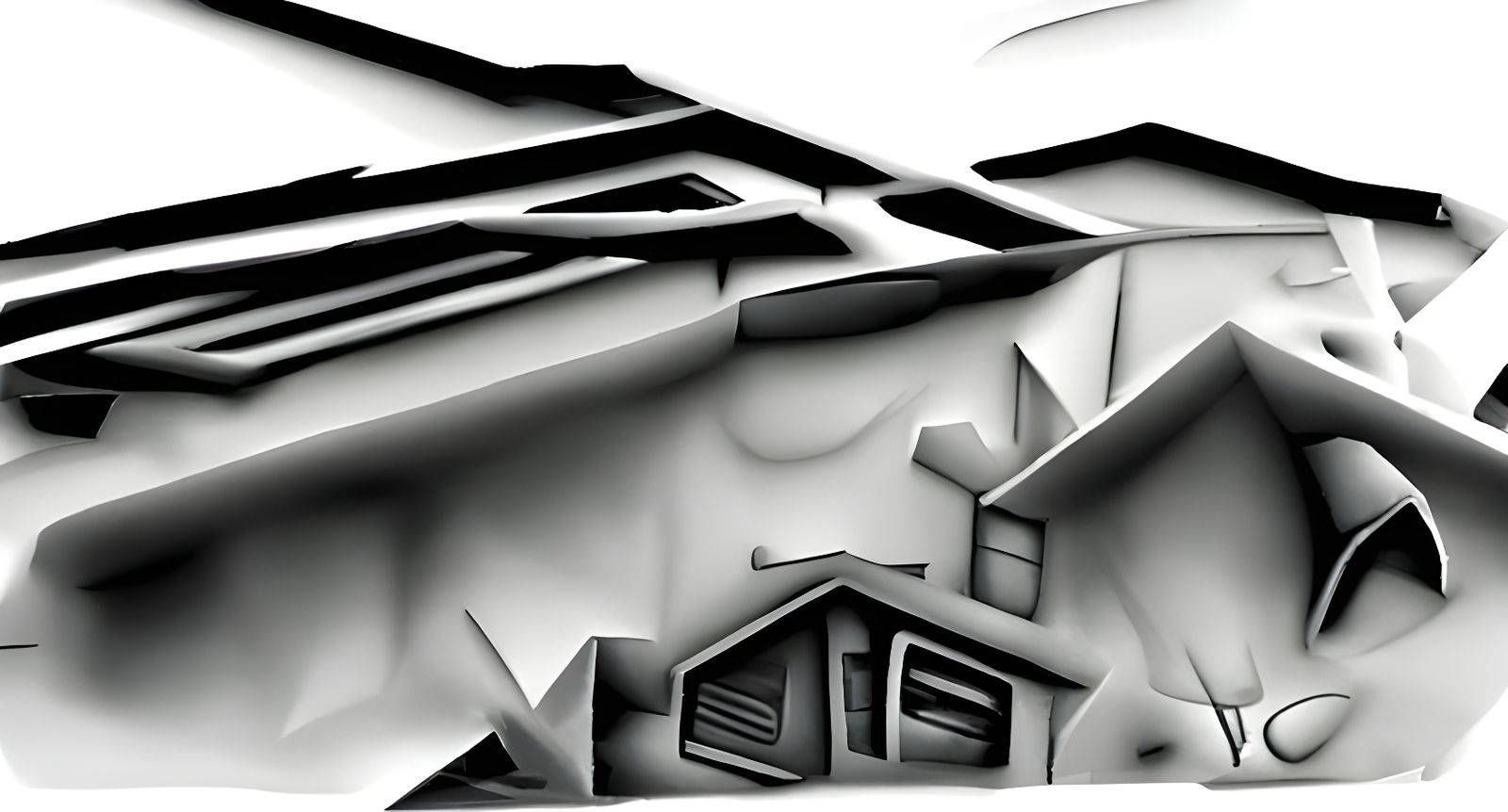 cyberpunk 2099 cat futurism geometric abstract art ambient occlusion ...