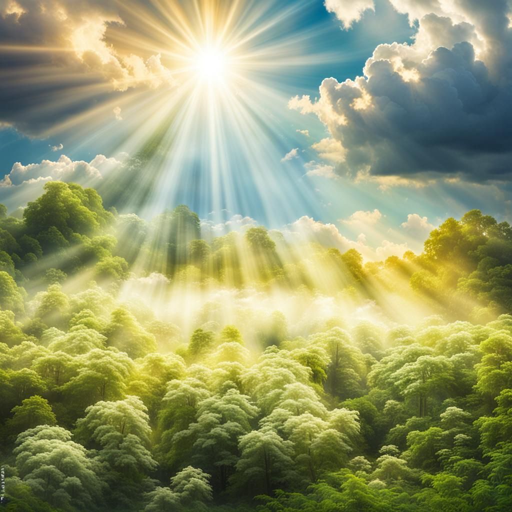 Beautiful Heavenly Landscape - AI Generated Artwork - NightCafe Creator